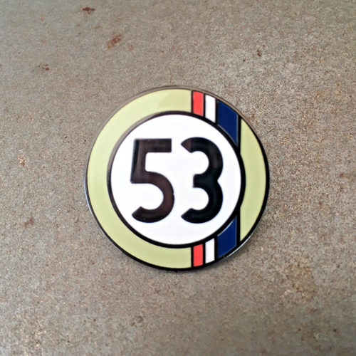 Herbie The Love Bug Racing Number 53 VW Volkswagen Beetle Enamel Pin | eBay