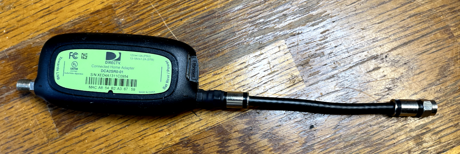 DirecTV Connected Home Adapter DCA2SR0-01 Ethernet Coax | eBay