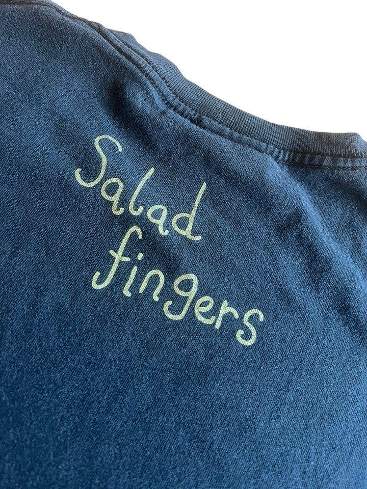 VTG 2005 Salad Fingers David Firth Y2K Cartoon Network T Shirt L Rusty ...