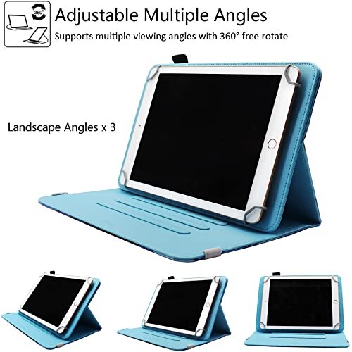 Universal 10 10.1 Inch Android Tablet Case, Dluggs PU Leather 360 ...