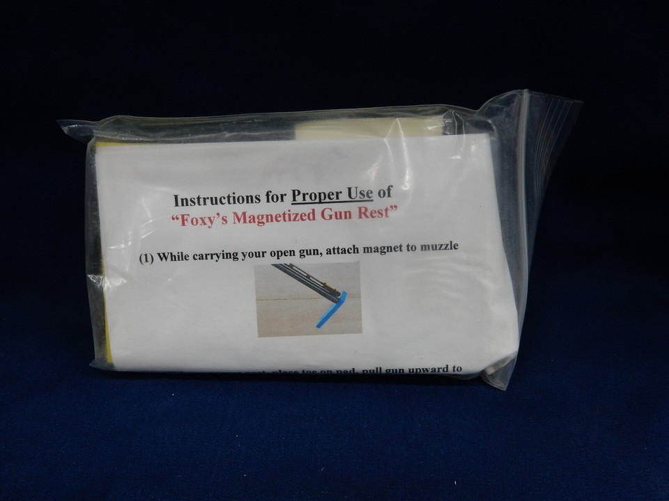 Foxy's Magnetized Gun Rest for Shotgun Trap Shooters Yellow Magnetic ...