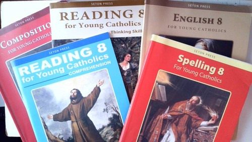 Seton Press lot grade 8 Spelling English Composition Reading for Young ...