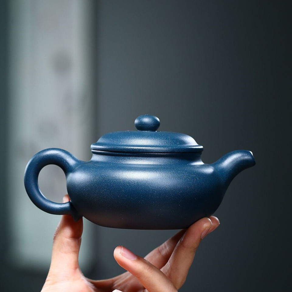 Chinese Yixing Tea Pot Marked Handmade Pot Real Zisha Green Clay 9 ...