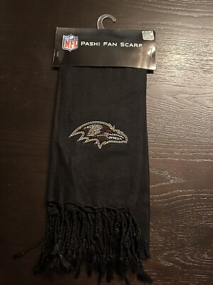 Sale! NFL Baltimore Ravens Womens Pashi Scarf with Rhinestone Jewel ...