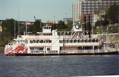 MEMPHIS QUEEN Found Color Photo ORIGINAL Snapshot MISSISSIPPI RIVER 38 ...