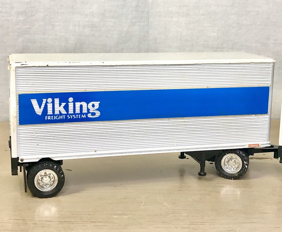 Vintage Viking Freight System Big Rig Trailer Truck Diecast Tonkin Toy ...
