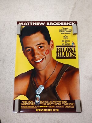 1987 Biloxi Blues Matthew Broderick Vintage Advertising Sign Backlit ...