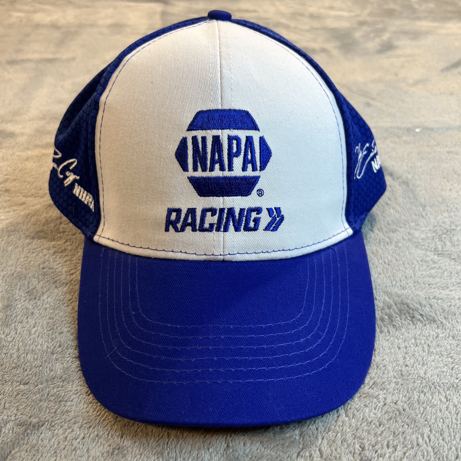NAPA Racing Hat Adjustable Strap Cap With Signatures Of NAPA Drivers ...