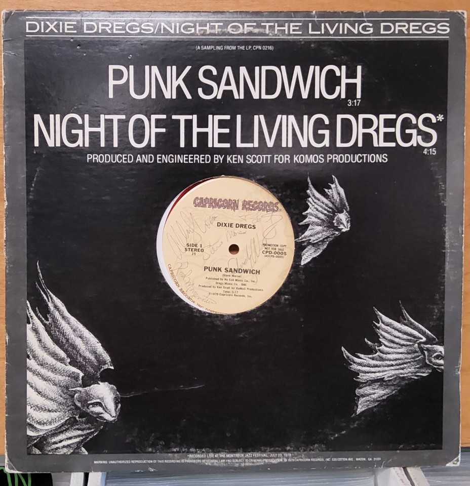AUTOGRAPH - Steve Morse / Dixie Dregs - Night Of The Living Dregs PROMO ...