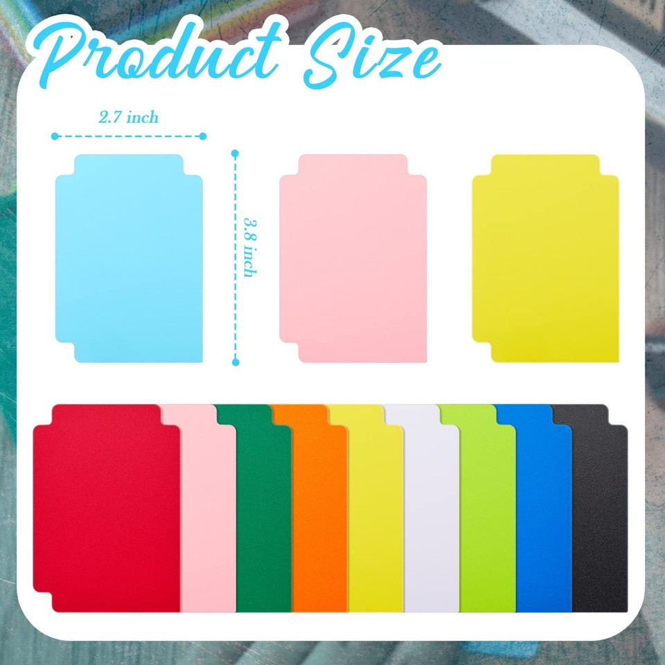 Trading Card Dividers Multicolor Card Page Dividers Frosted Plastic ...