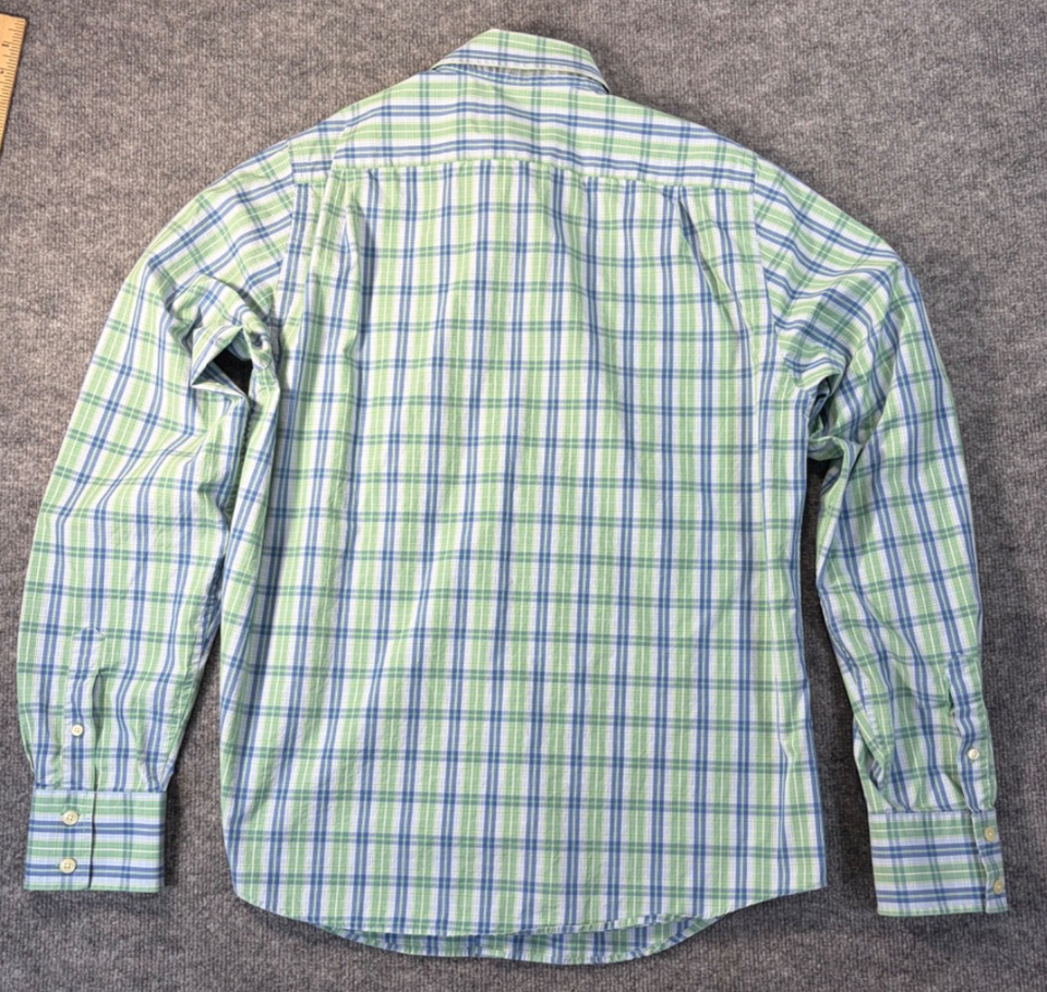 Abercrombie And Fitch Men's Muscle L/S Button Up Shirt Green Moose Logo ...