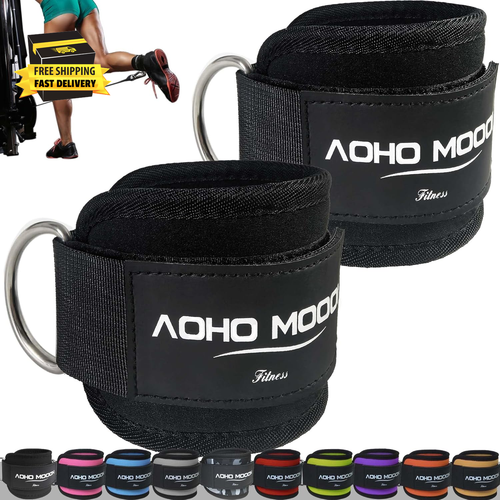 Comfortable Adjustable Ankle Straps for Cable Machines Women, Gym ...
