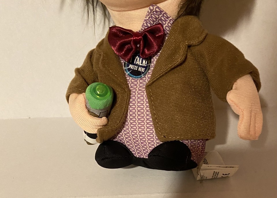 Dr Who 11th Doctor Matt Smith 9" Plush Toy Talks With Light Up Sonic ...