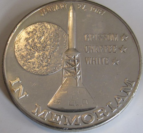 APOLLO I IN MEMORIAM VINTAGE PROJECT APOLLO SPACE COIN UNCIRCULATED | eBay