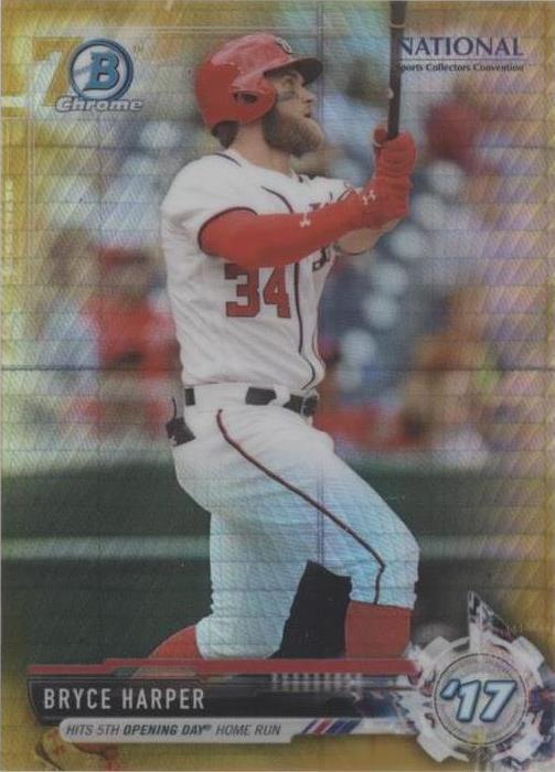 2017 Topps National Convention - Bowman Chrome Bryce Harper #BNR-BH ...