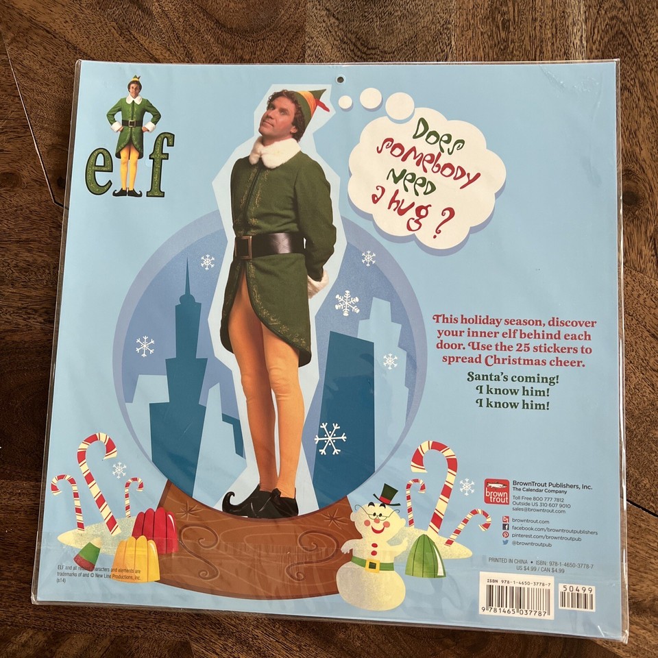 Buddy Elf Advent Calendar BRAND NEW Sticker Countdown SHIPS FREE | eBay