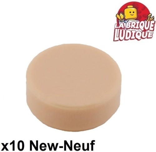 Lego 10X Round Tile Smooth 1X1 Light Nougat 98138 New | eBay