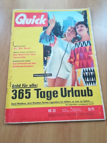 QUICK / Nr.33 / 1958 Zeitschrift / Illustrierte /Nostalgie | eBay.de