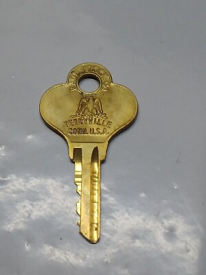 EAGLE LOCK Co. # 76P63 Desk Drawer Trunk Padlock Coin-op Lock Key USA ...