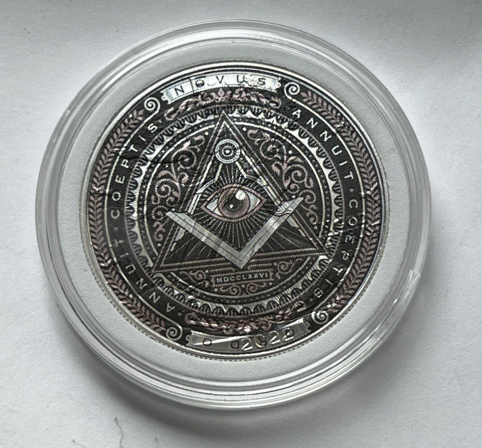 Freemasons American Silver Eagle 1oz. .999 Silver Dollar Coin Limited ...