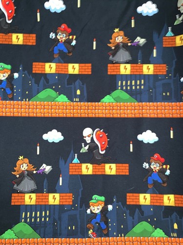 Harry Potter Nintendo Mario Mash Stretch Tumbler Fabric~36" L x 62" W ...