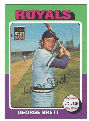 George Brett 2001 Topps Through the Years Reprints '75 Card# 30 | eBay