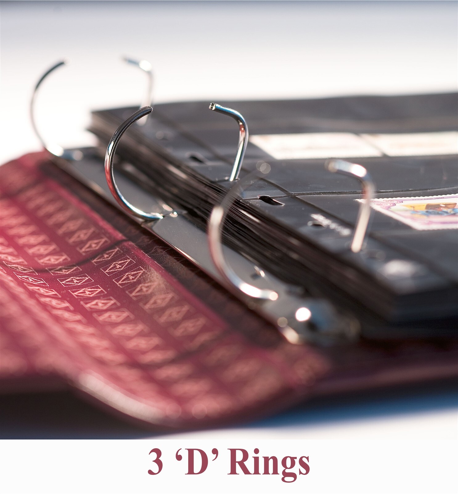 2 Lighthouse Grande Binder + Slipcases Black 3 Rings Currency Stamp ...