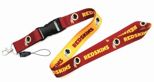 Washington Redskins Solid Snap Buckle Key Chain Cell Badge Holder Logo ...
