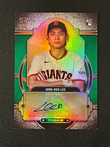 Jung Hoo Lee 2024 Topps Triple Threads Rookie Auto Emerlad /50 Giants ...