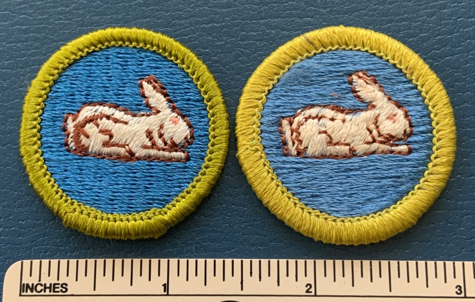 2 Different RABBIT RAISING Boy Scout Merit Badge PATCHES Uniform Sash ...