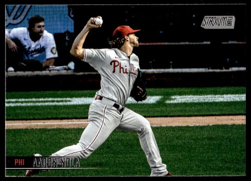 2021 Topps Stadium Club Aaron Nola #108 Philadelphia Phillies Baseball ...