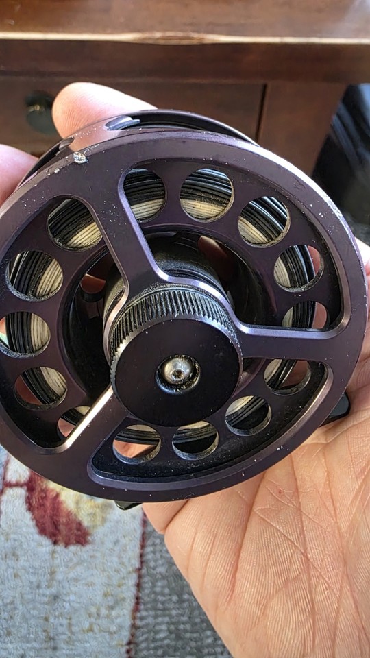 GALVAN OB-3 Fly Fishing Reel W/ Brass HW Accents, Leather Pouch ...