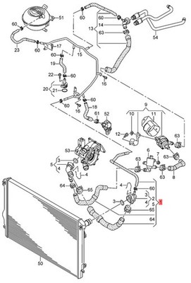 Genuine AUDI VW SKODA Coolant Hose With Quick Release Coupling ...