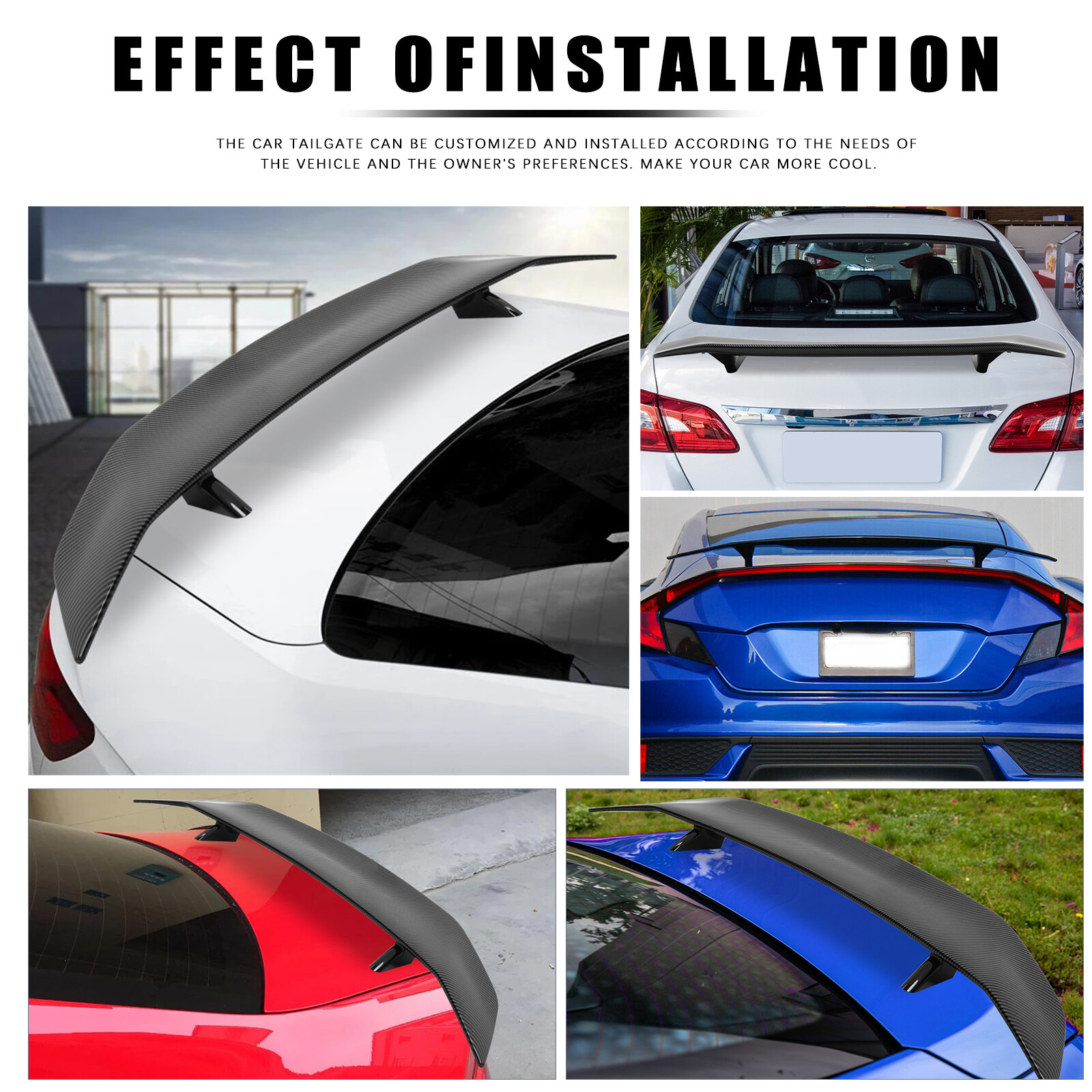 For Mercedes-Benz SL55 SL65 SL63 SL500 AMG 46" Rear Spoiler GT Wing ...