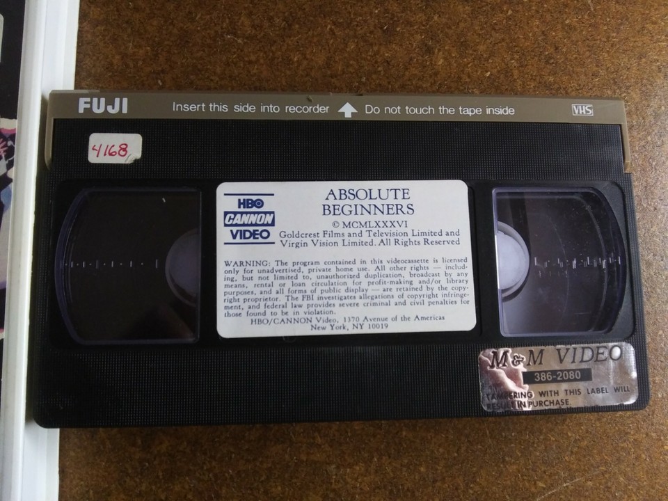 Absolute Beginners VHS - London Rock Scene Musical (with David Bowie ...