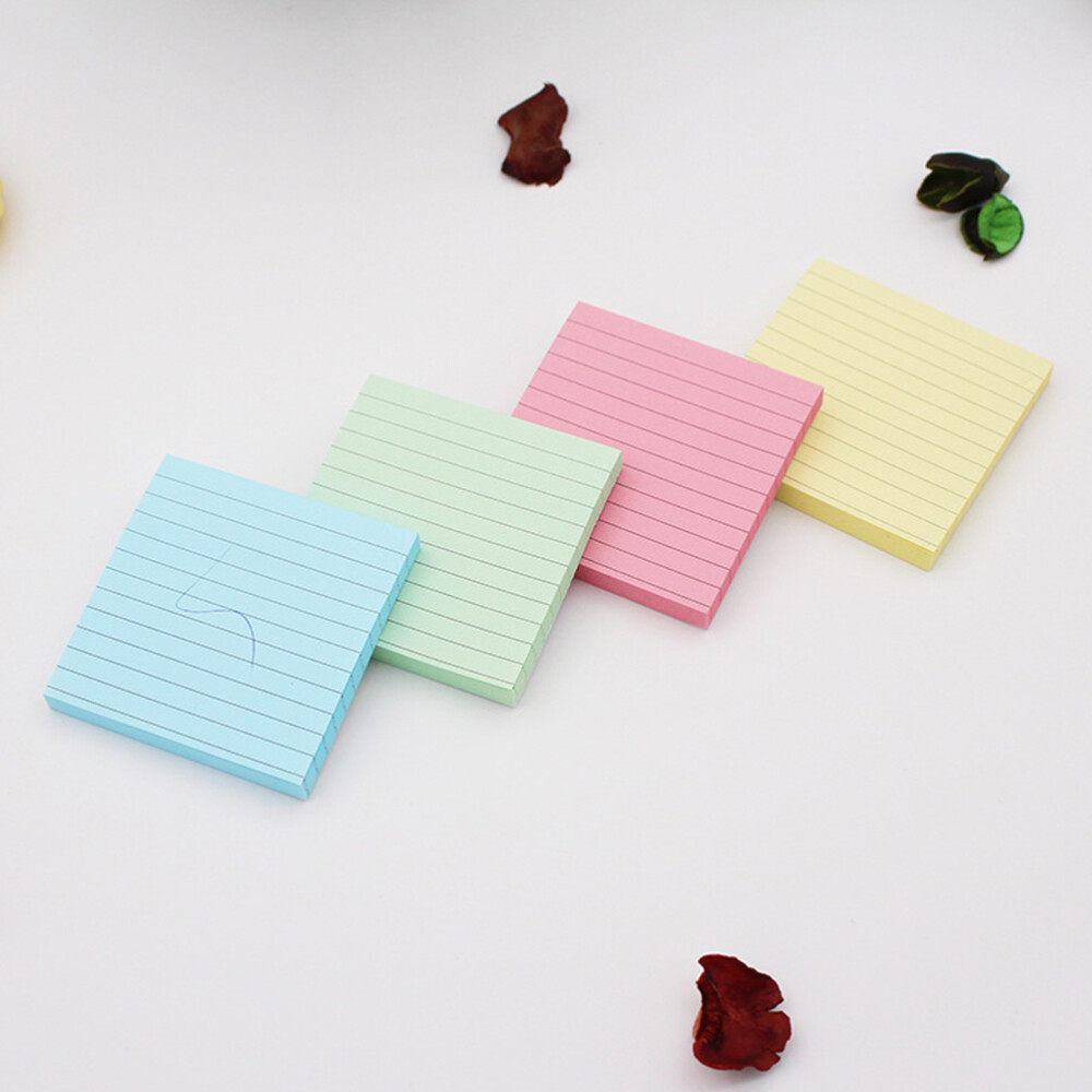 10 Pcs Paper Horizontal Sticky Notes Student Colored Stickers Office ...