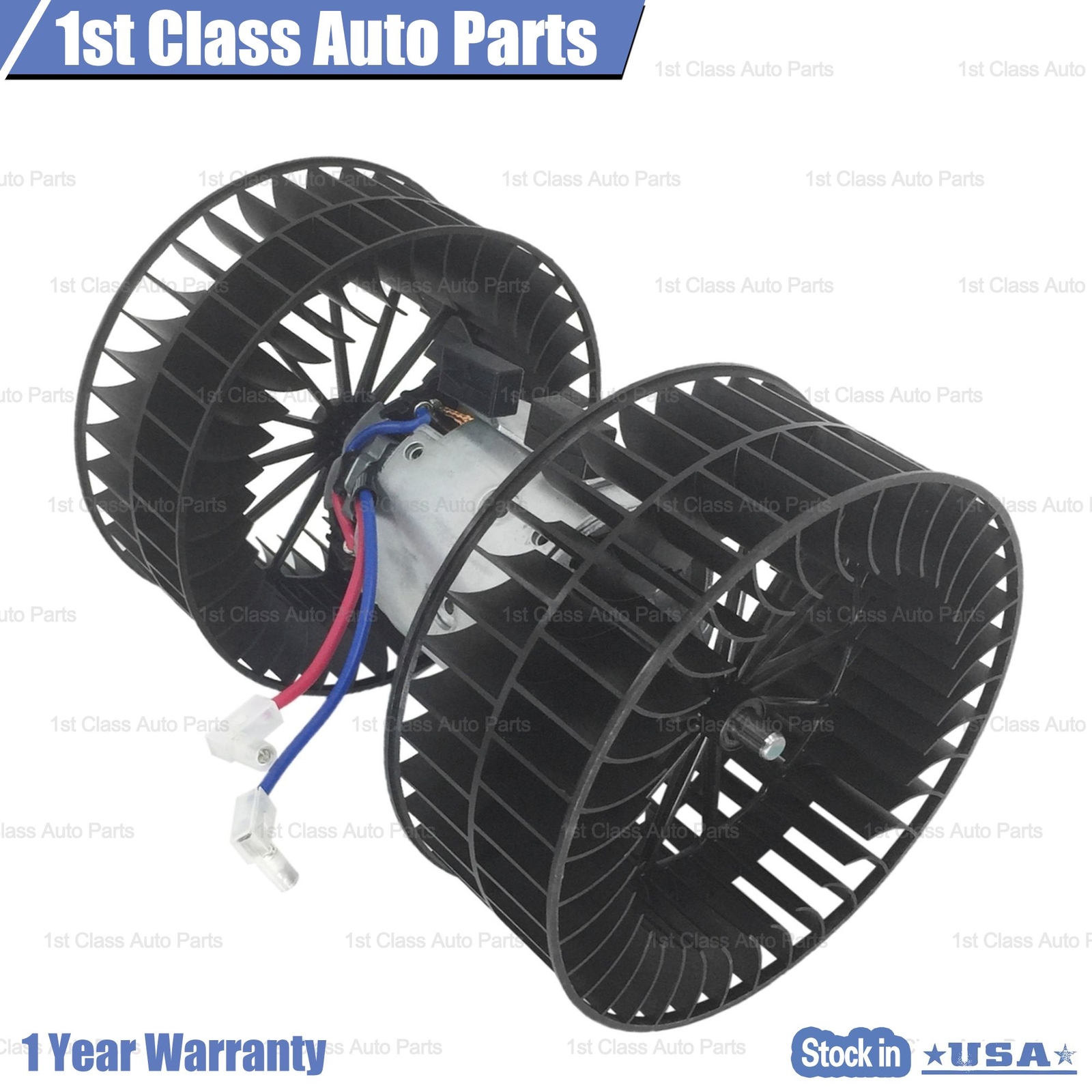 New Heater Blower Motor Dual Fan Cages Front Fit BMW 740i 740iL 750iL ...