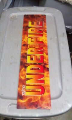 taito under fire arcade plexi marquee | eBay