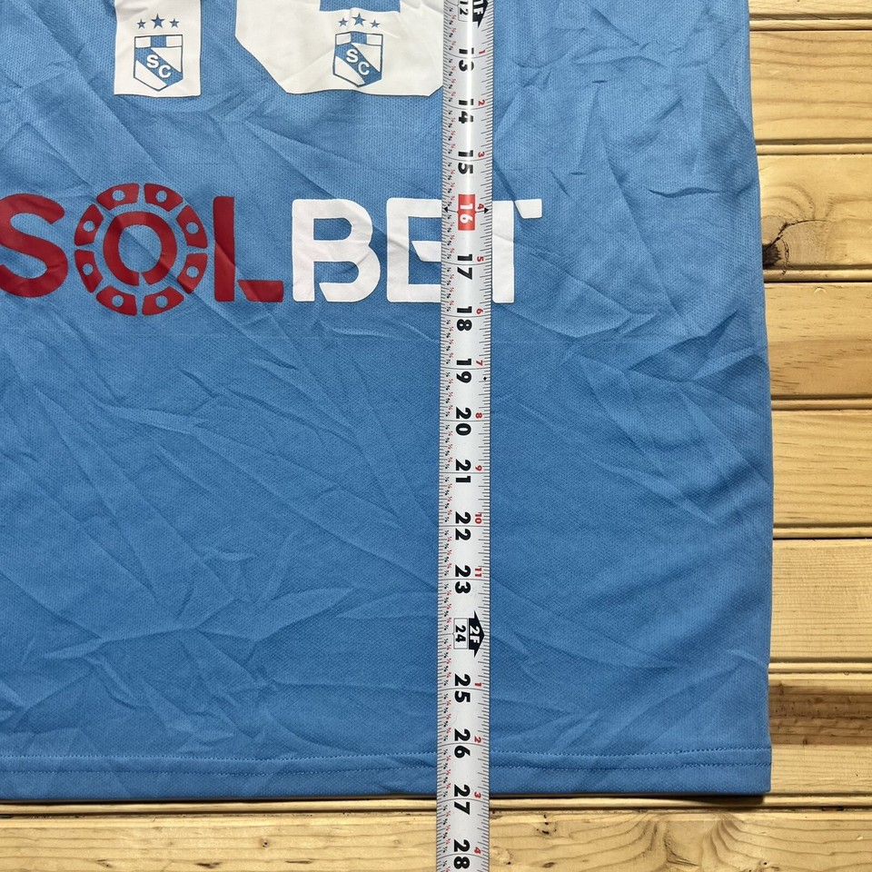 Sporting Cristal Caja Piura Solbet #10 Soccer Adidas Jersey Men's Large ...