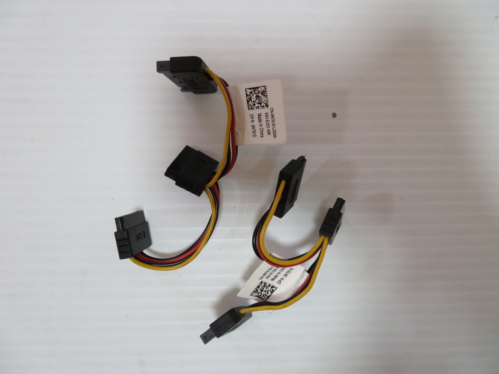 Lot of 2 Dell SATA Power Connector Splitter Cable Cord 1 to 2 Split ...