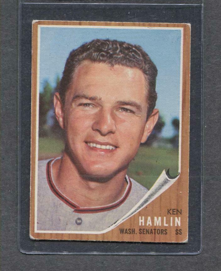 1962 Topps #296 Ken Hamlin (Senators) Vg-Ex | eBay
