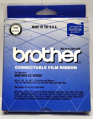 Brother Correctable Film Typewriter Ribbon 1030 Black NEW | eBay