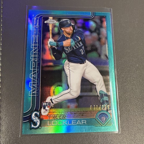 2025 Topps Chrome Aqua Refractor Color Match - Tyler Locklear Rookie RC ...