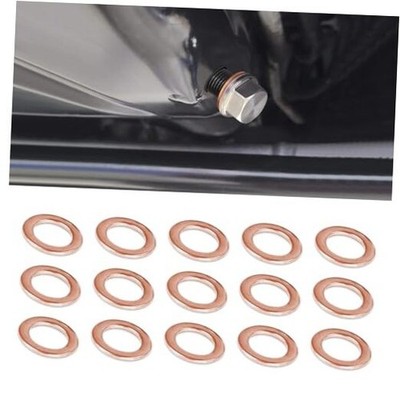 15PCS Oil Drain Plug Gasket, Drain Plug Washer, 14mm Copper Crush ...