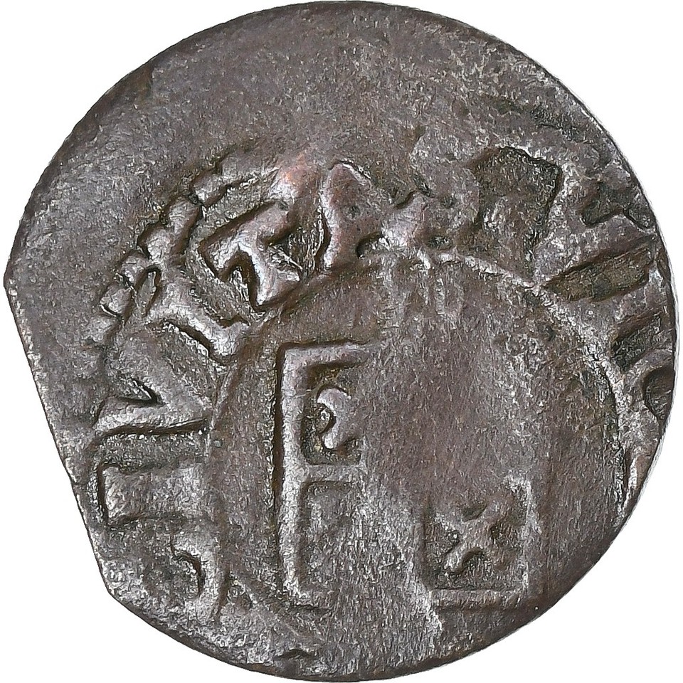 [#348644] Spagna, Catalogna, Louis XIII, Denier, 1640-1643, Vich, MB+ ...