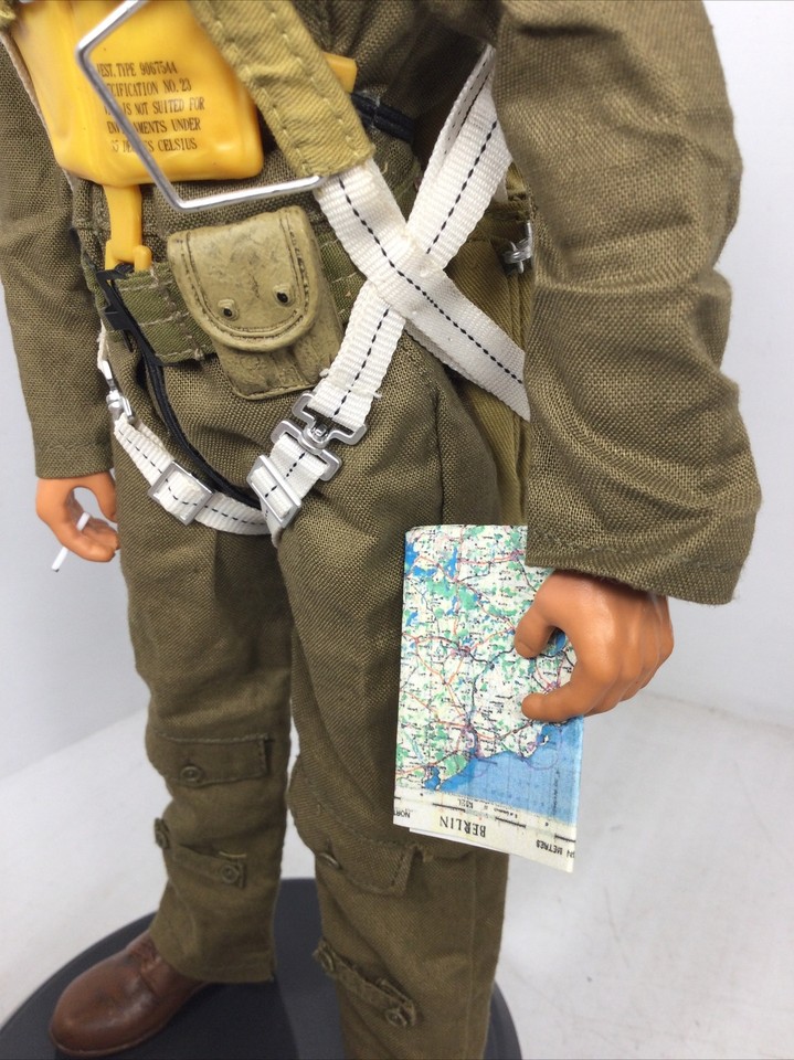 1/6 GI JOE CUSTOM US 9TH AIR FORCE FIGHTER PILOT WW2 PARACHUTE P-51 ...