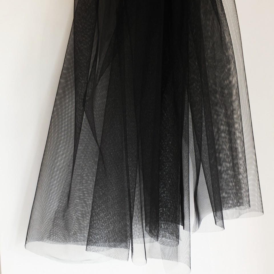 Black Soft Tulle Veiling Fabric 150cm wide - by the metre - Great for ...