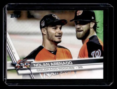 2017 Topps Update Nolan Arenado With Bryce Harper, orange jersey ( # ...
