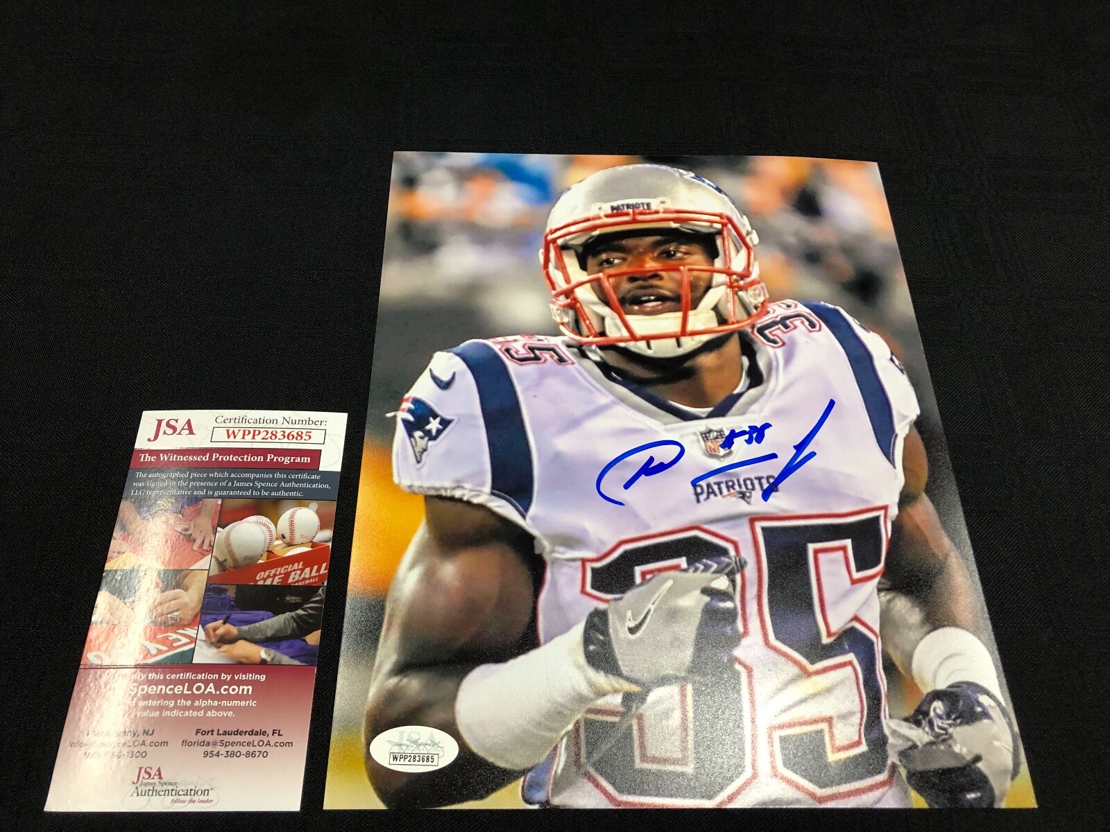 KEION CROSSEN NEW ENGLAND PATRIOTS SIGNED 8X10 PHOTO JSA COA SUPER BOWL ...