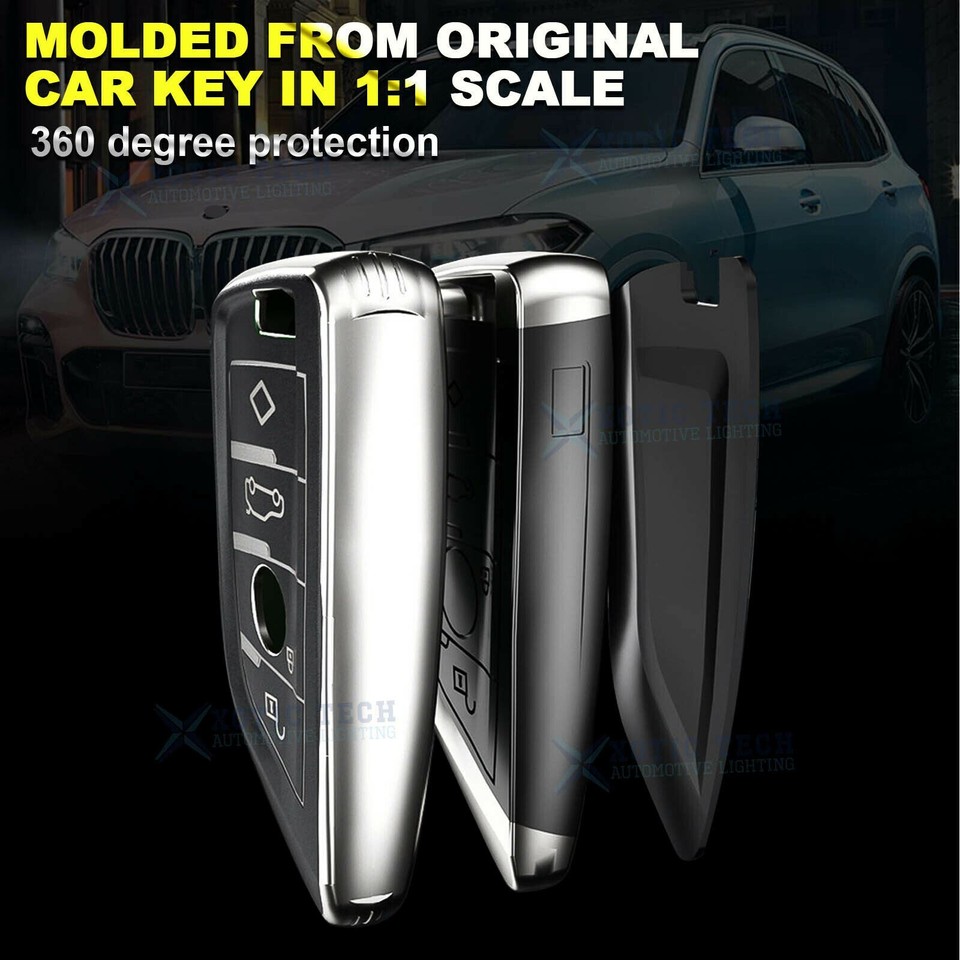 For BMW X1 X5 X6 X7 5 7 Series Key Fob Cover Case Remote Shell Protect ...